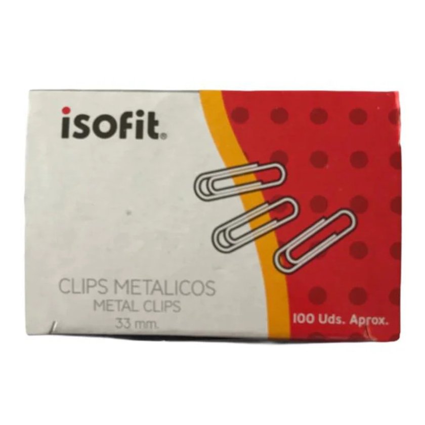 Clips 33Mm Pta. Redonda Isofit Caja 100 Uni - Bodega Online ...