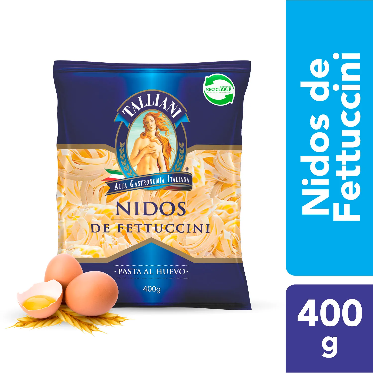 Nidos de Fettuccini Talliani Bolsa 400Gr - Bodega Online ...